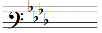 A flat major key signature