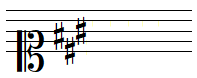 A Major key signature