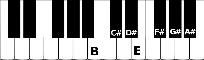 B Major scale - Music theory