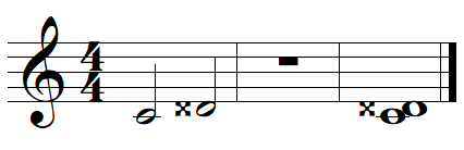 Doubly augmented second - music theory