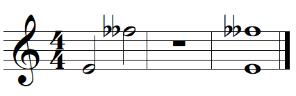 Doubly augmented second - music theory
