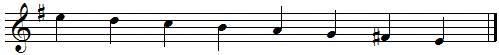 E music note - music theory