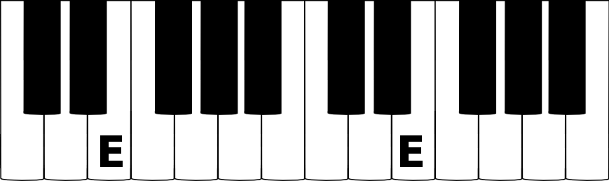 E music note - music theory