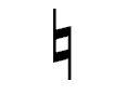 Natural sign - music theory