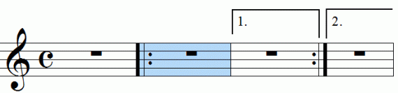 Repeat barlines - Music theory