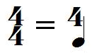4/4 time signature example - Music theory