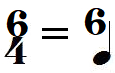 6/4 time signature example - Music theory