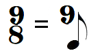 9/8 time signature example - Music theory