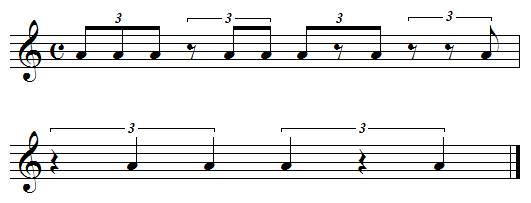 Triplets - Music theory