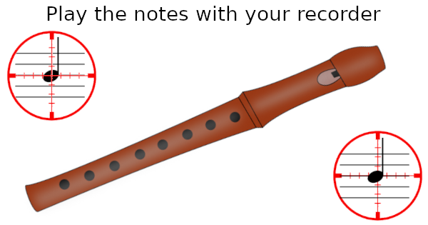 Game : Play the notes with your recorder