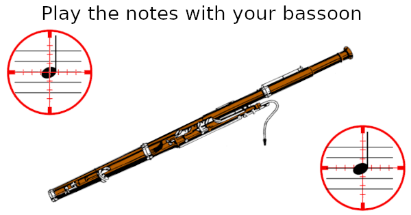 Game : Play the notes with your bassoon