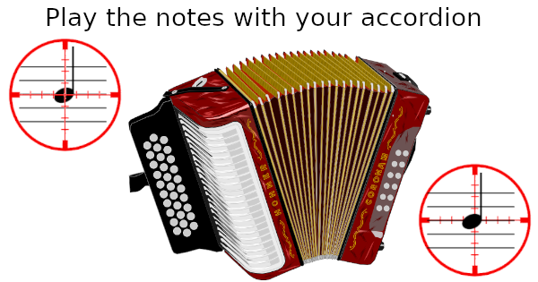 Game : Play the notes with your accordion