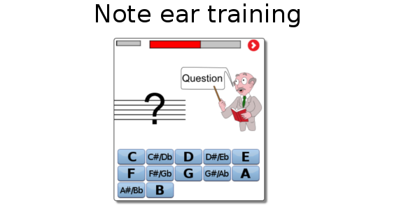 Note ear training - Music theory