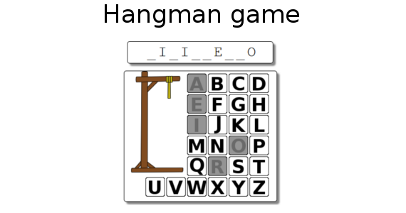 Hangman game - Music theory