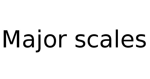 Major scales - Music theory