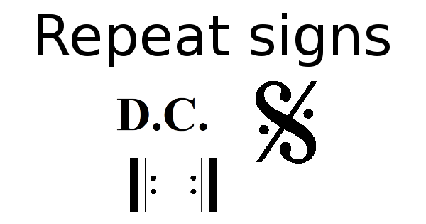 Repeat signs - Music theory