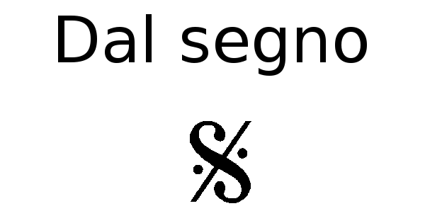Dal segno - Music theory