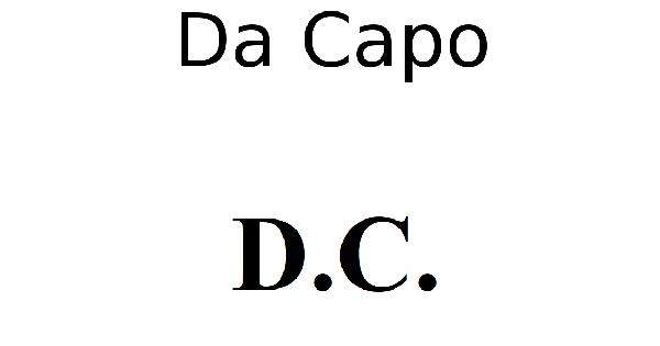 Da Capo - Music theory