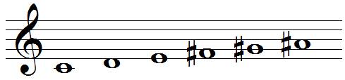Whole-tone scale - Music theory
